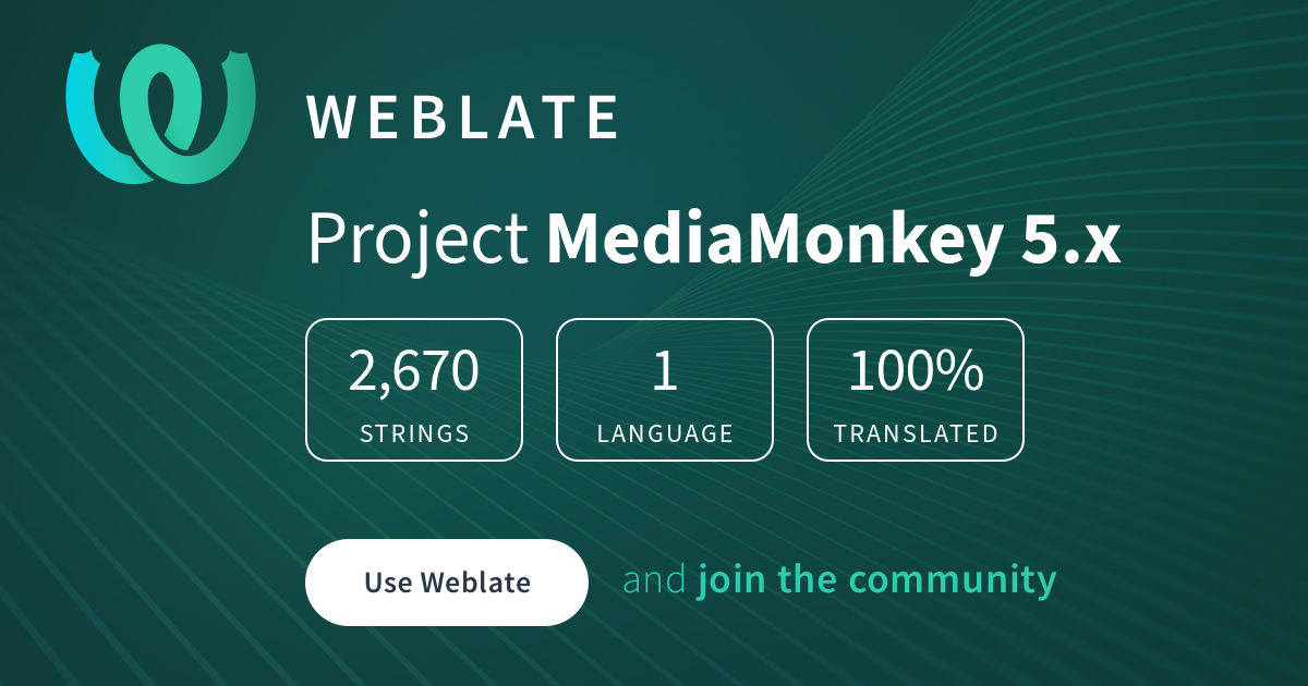 Get involved in MediaMonkey 5.x! @ Weblate